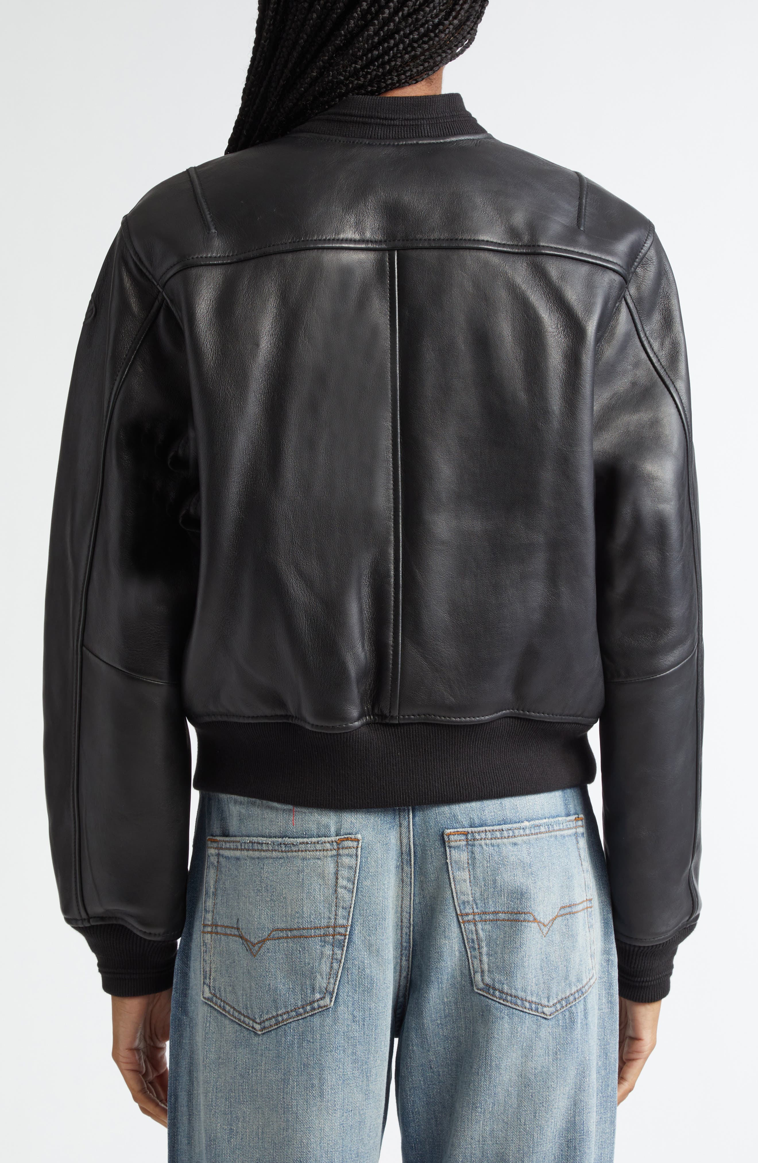 DIESEL® L-Ilan Lambskin Leather Jacket | Nordstromrack