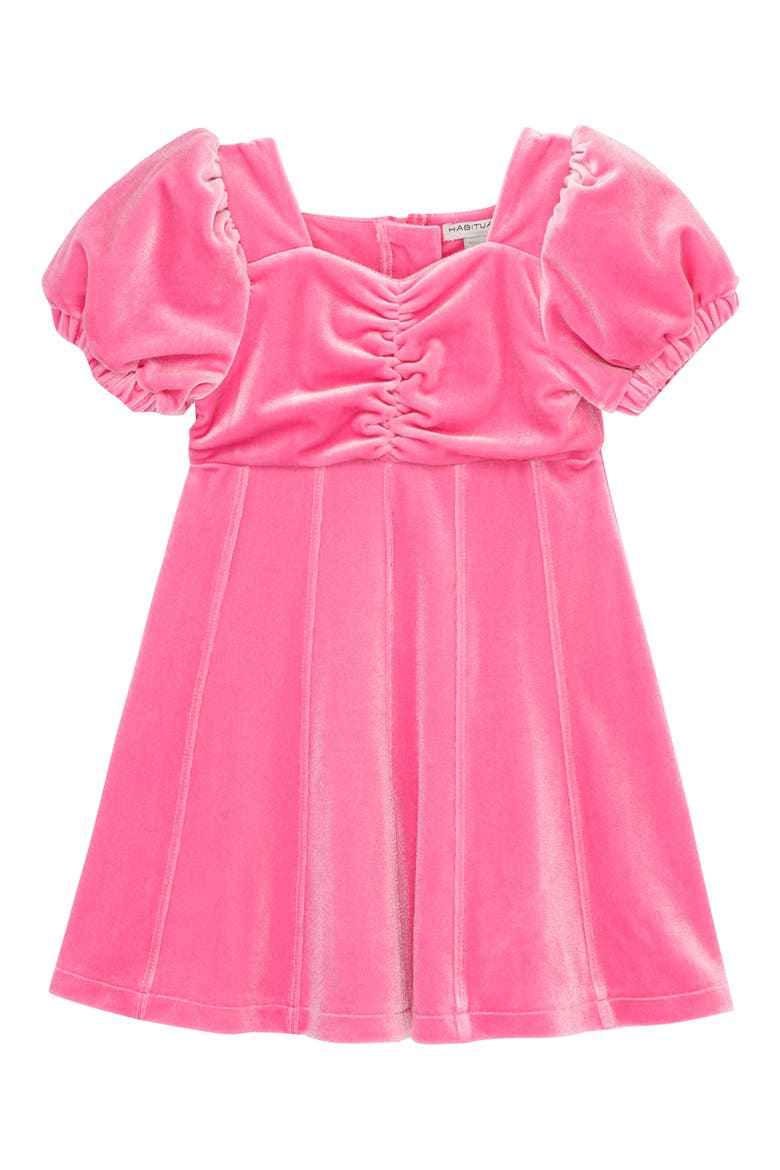 Kids' Princess Seam Puff Sleeve Velour Party Dress (Women) | Nordstromrack