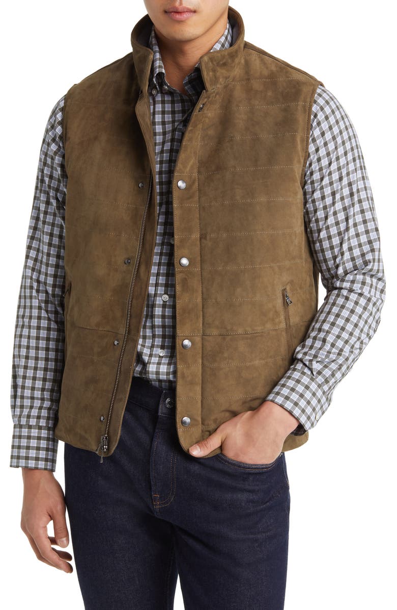 Peter Millar Crown Crafted Vantage Suede Vest | Nordstromrack