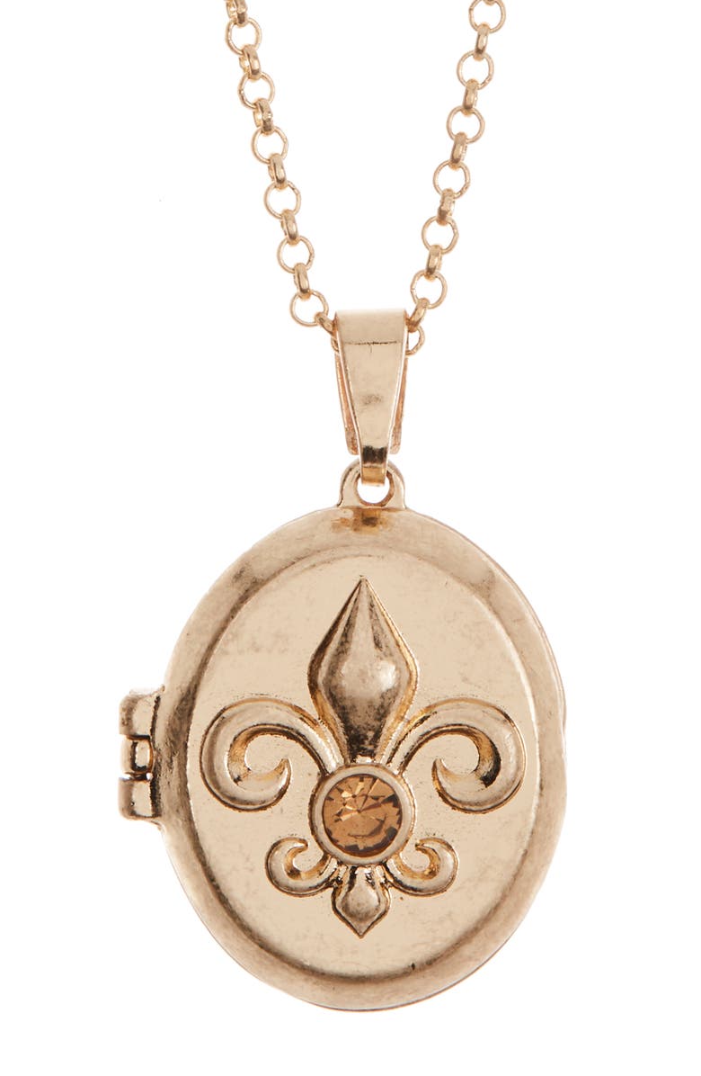 Melrose and Market Fleur De Lis Locket | Nordstromrack