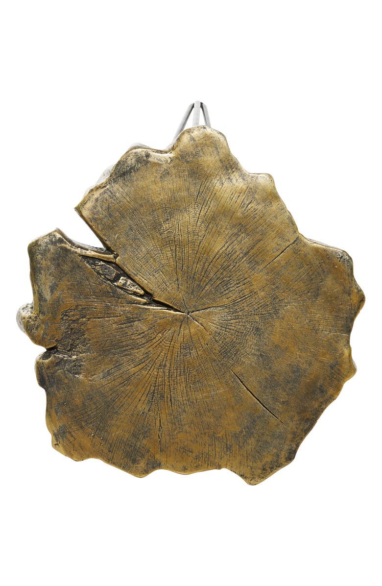 GINGER BIRCH STUDIO Goldtone Polystone Tree Trunk Accent Table with ...