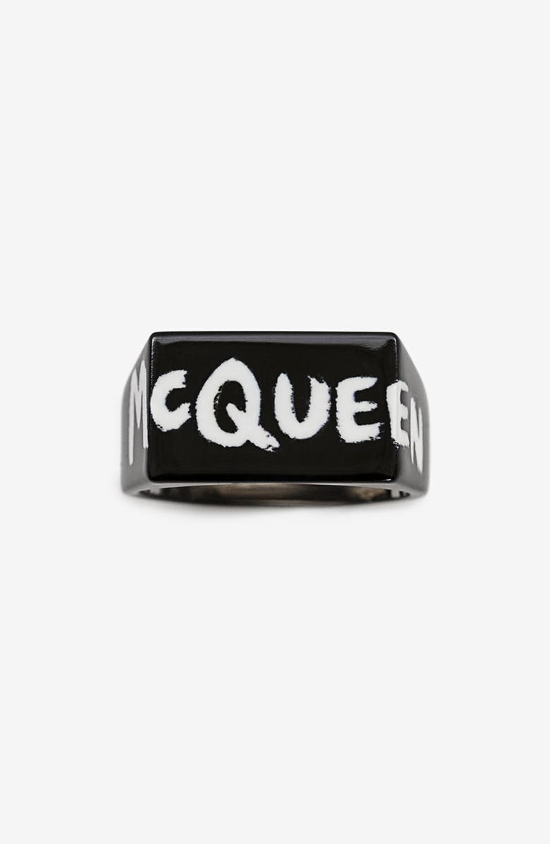 McQueen Alexander McQueen Men's Graffiti Logo Ring | Nordstromrack