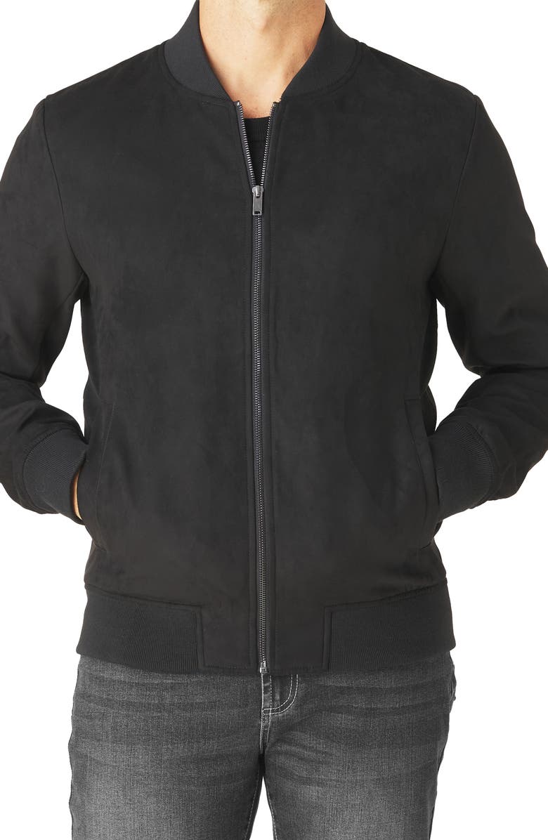 Slate & Stone Faux Leather Bomber Jacket | Nordstromrack