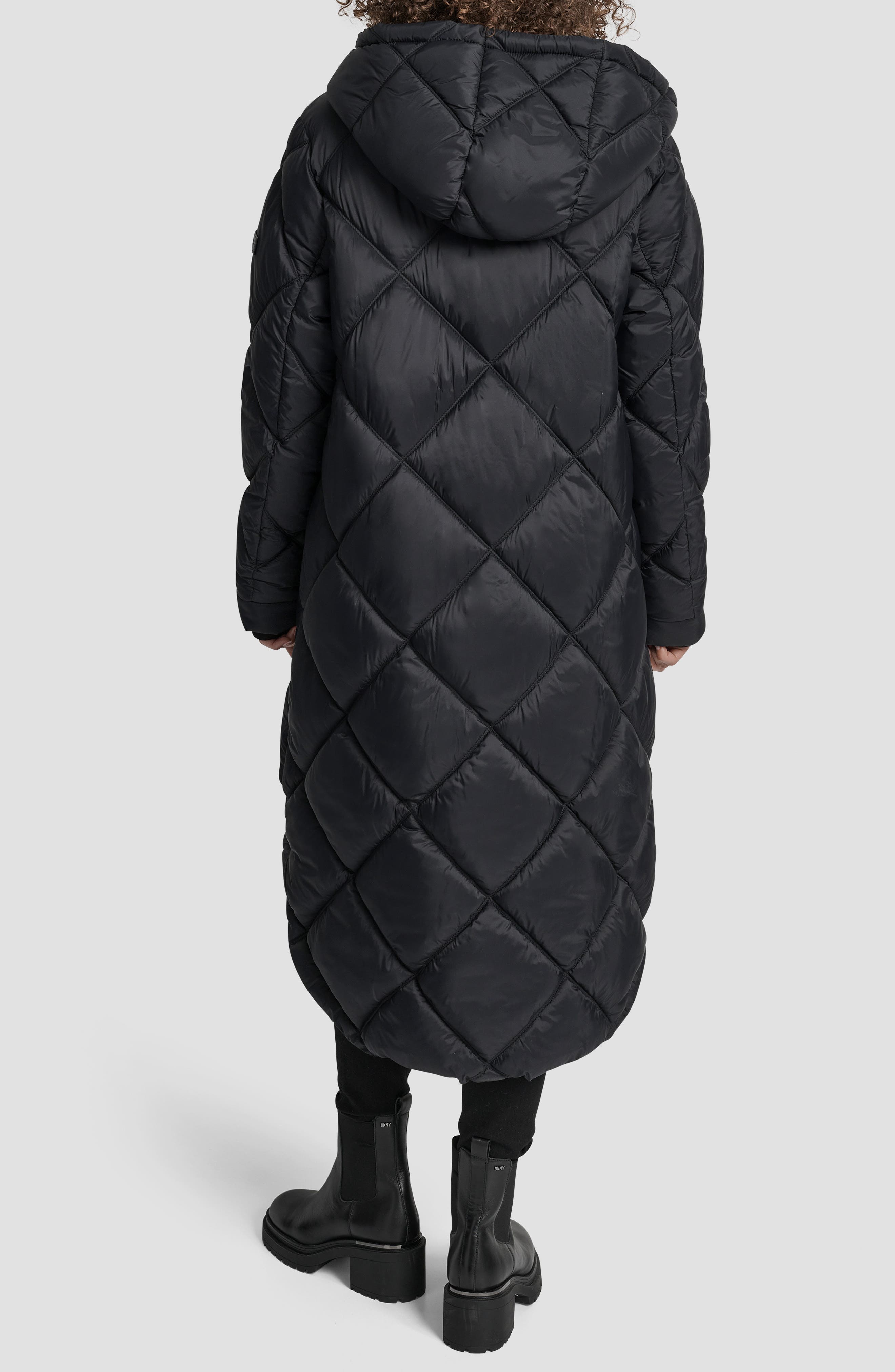DKNY Diamond Quilted Puffer Coat | Nordstromrack