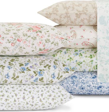 Laura Ashley Lorelei Dark Blue Queen Sheet Set | Nordstromrack