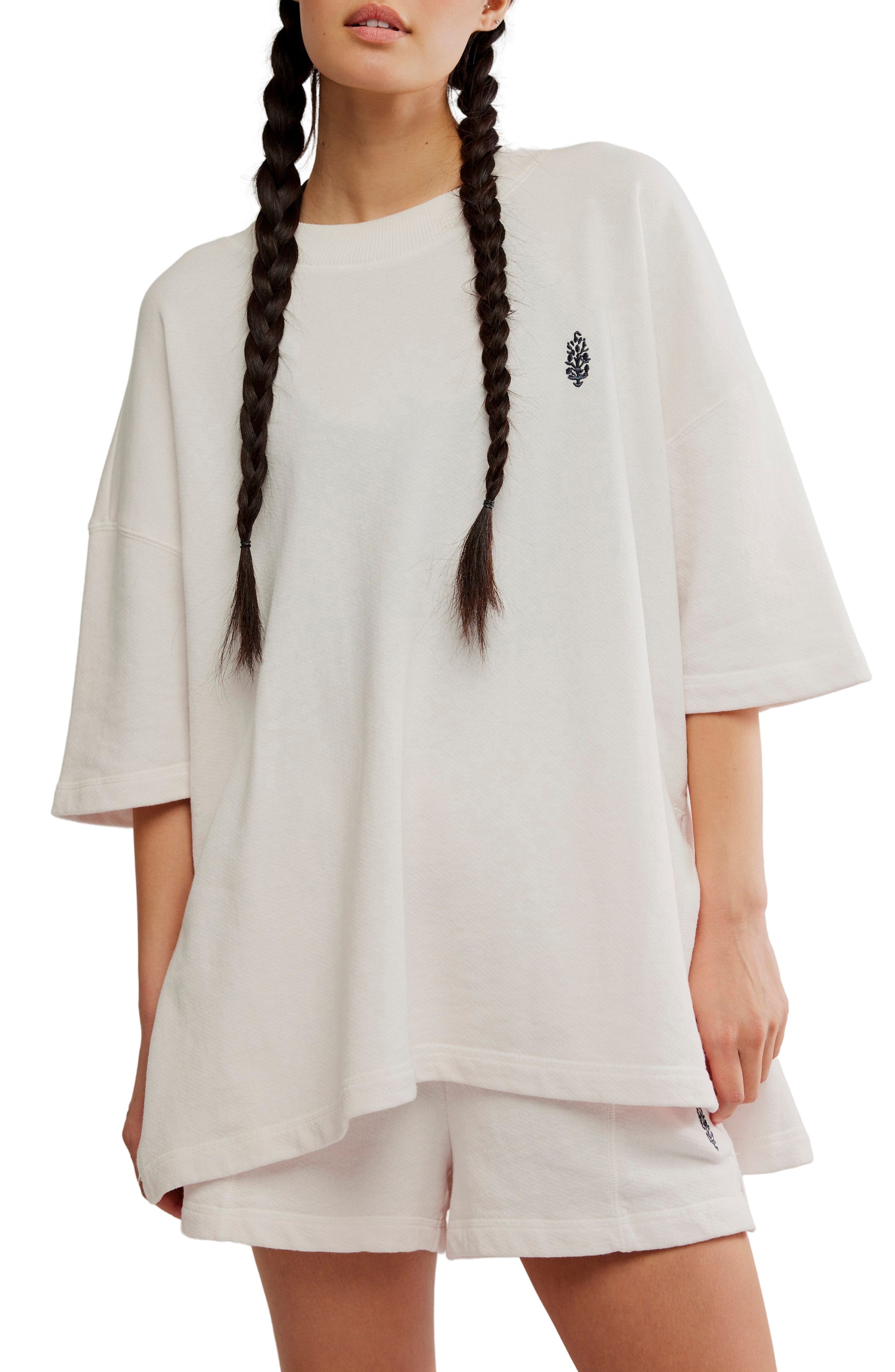 Back Me Up Oversize T-Shirt & Shorts Set (Women) | Nordstromrack