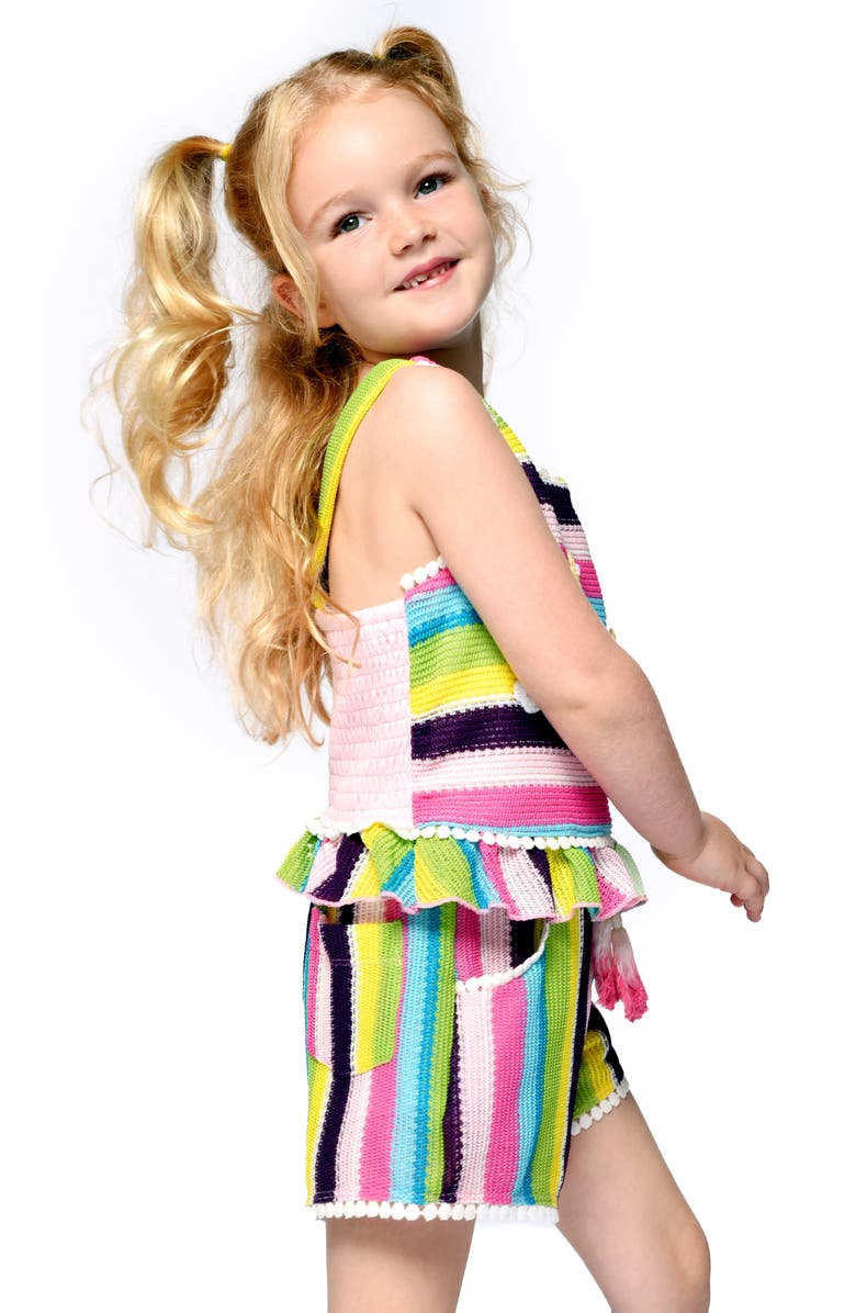 Sara Sara Kids' Stripe Peplum Tank | Nordstromrack
