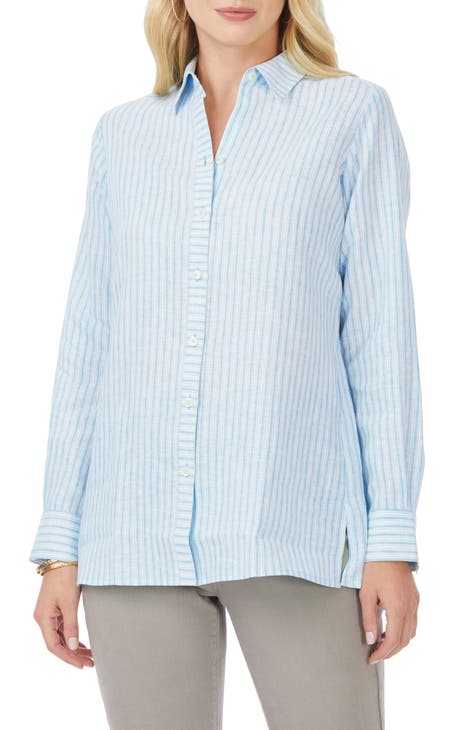 Women's 100% Linen Button Up Tops | Nordstrom