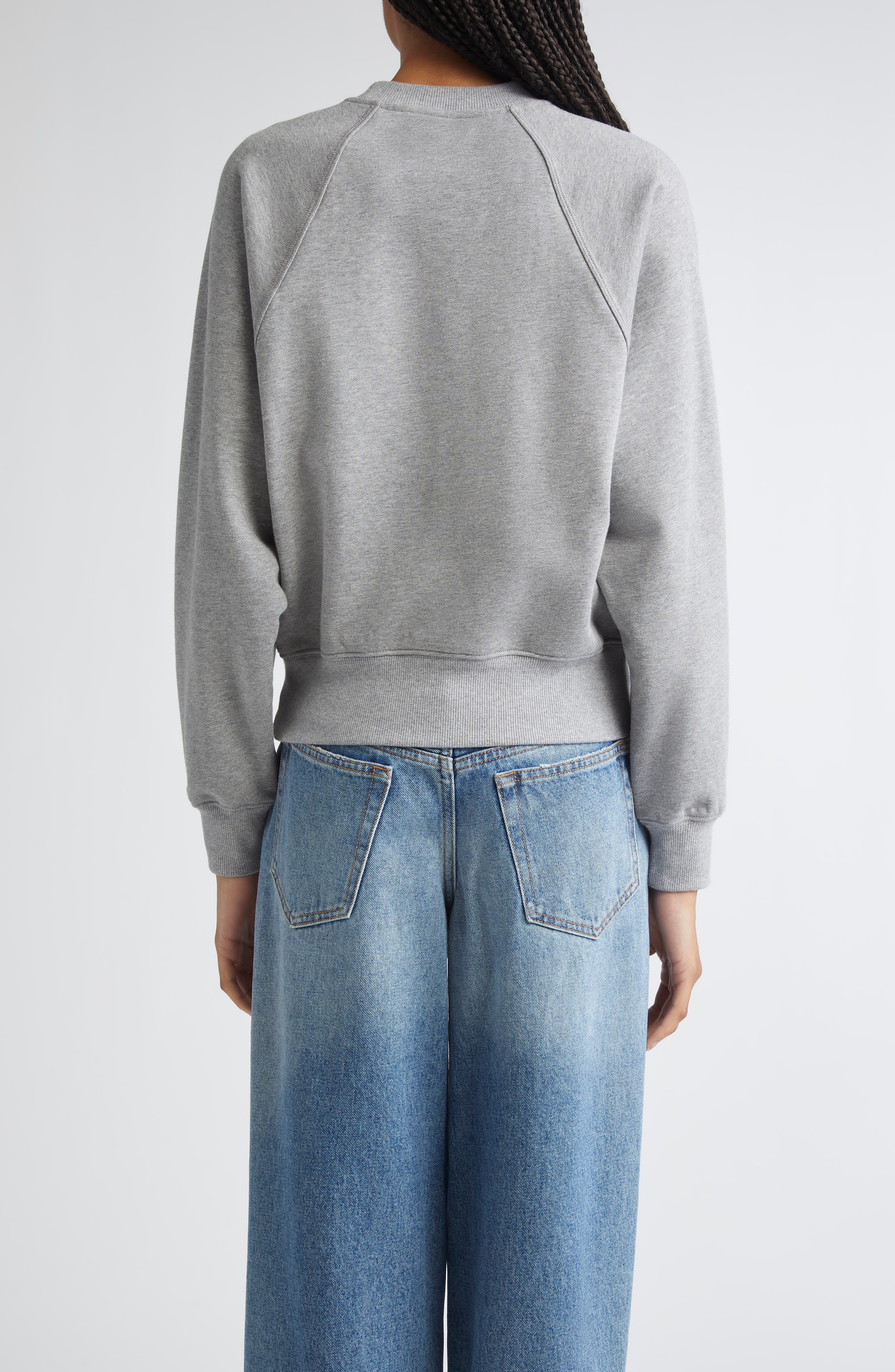 3.1 Phillip Lim Beaded Rabbit Embroidery Cotton Sweatshirt | Nordstrom