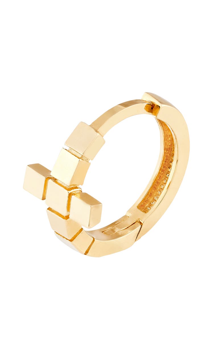 HAWLEY ST Stacked Cubed & Cross Huggie Hoop Earrings | Nordstromrack