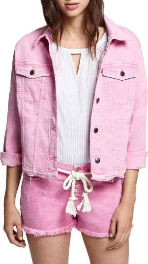 Sanctuary Wild Cherry Denim Jacket | Nordstrom