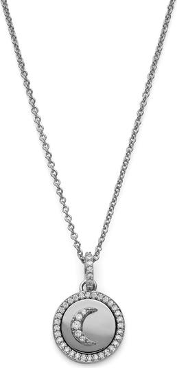 Nadri Adore CZ Pave Moon Medallion Necklace | Nordstromrack