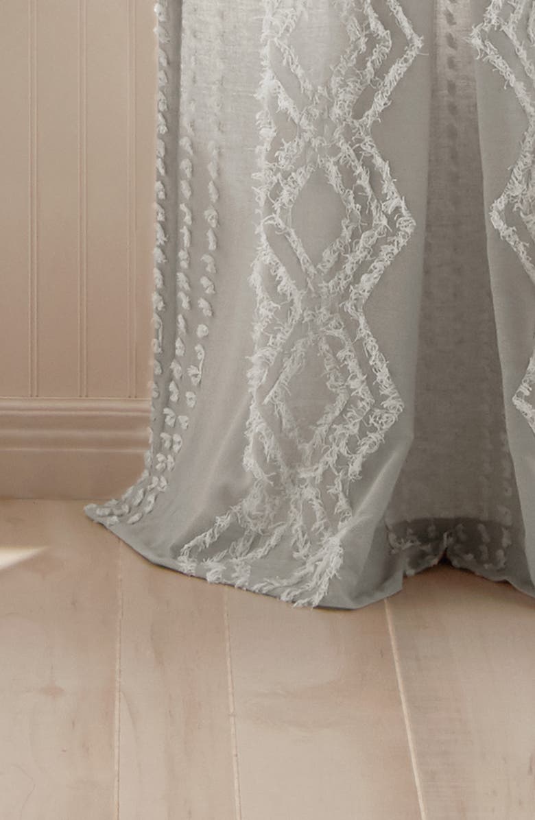 Peri Home Cut Geo Back Tab Single Curtain Panel | Nordstrom