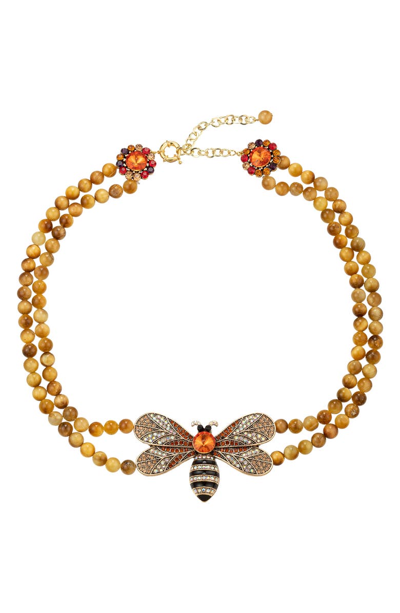 EYE CANDY LOS ANGELES Honey Bee Natural Stone Necklace | Nordstromrack