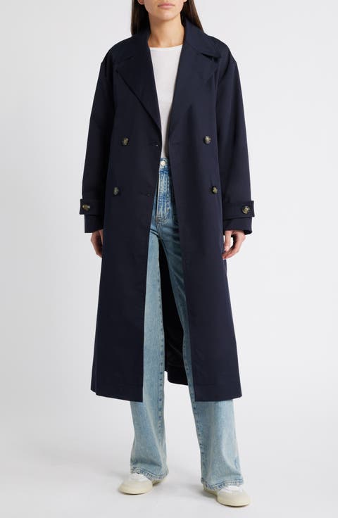 Women's Blue Trench Coats | Nordstrom