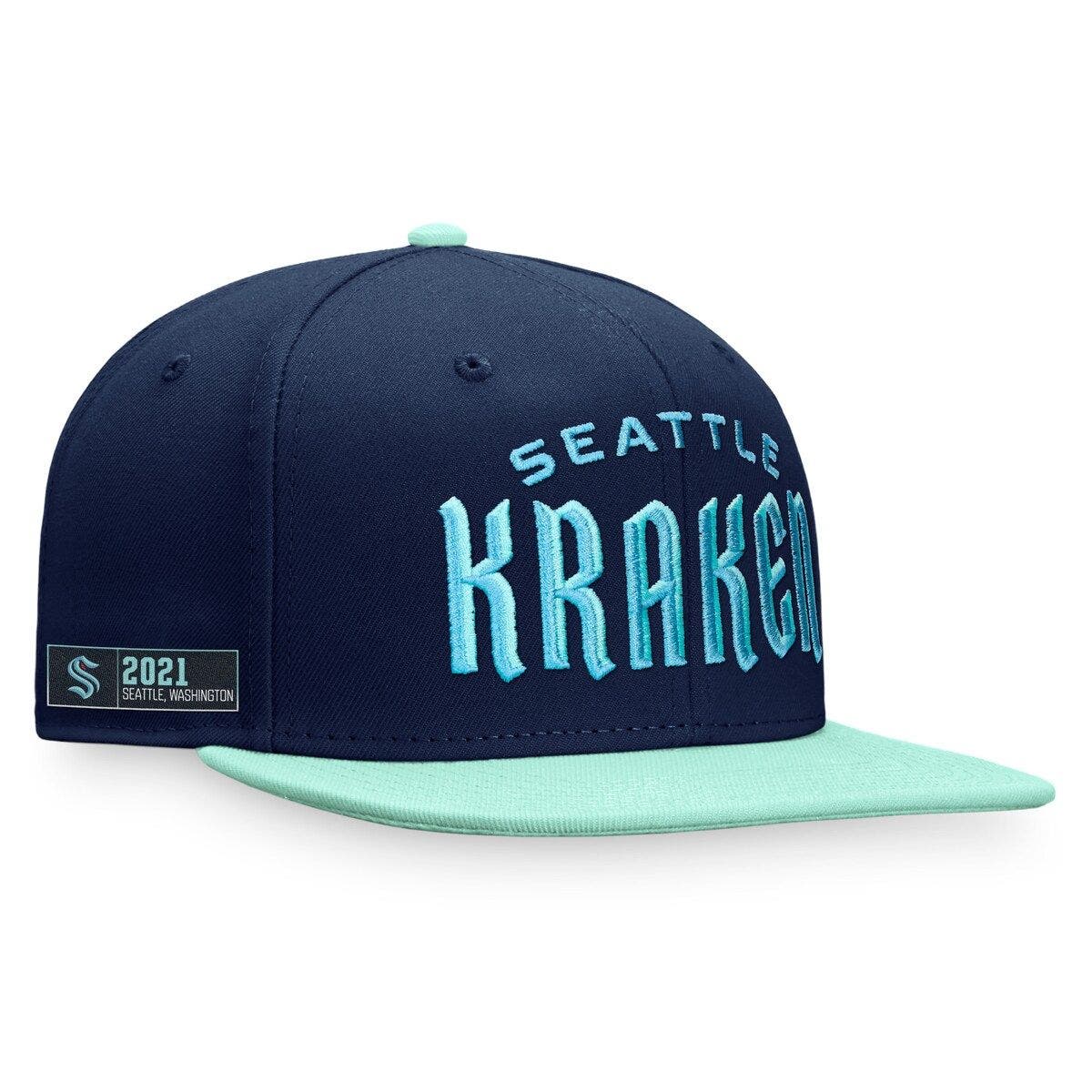 FANATICS Men's Fanatics Branded Deep Sea Blue/Light Blue Seattle Kraken ...