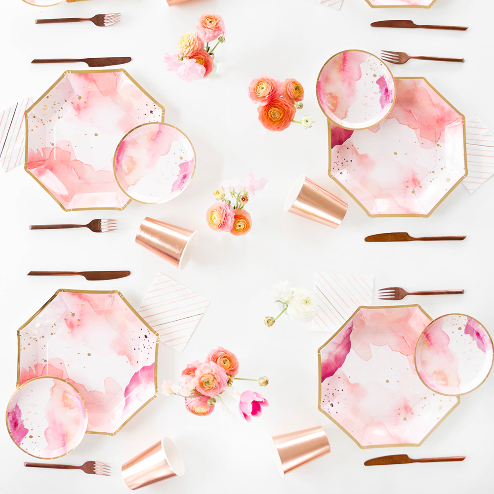 Jollity & Co Pretty in Pink Charger Plates (Women) | Nordstrom
