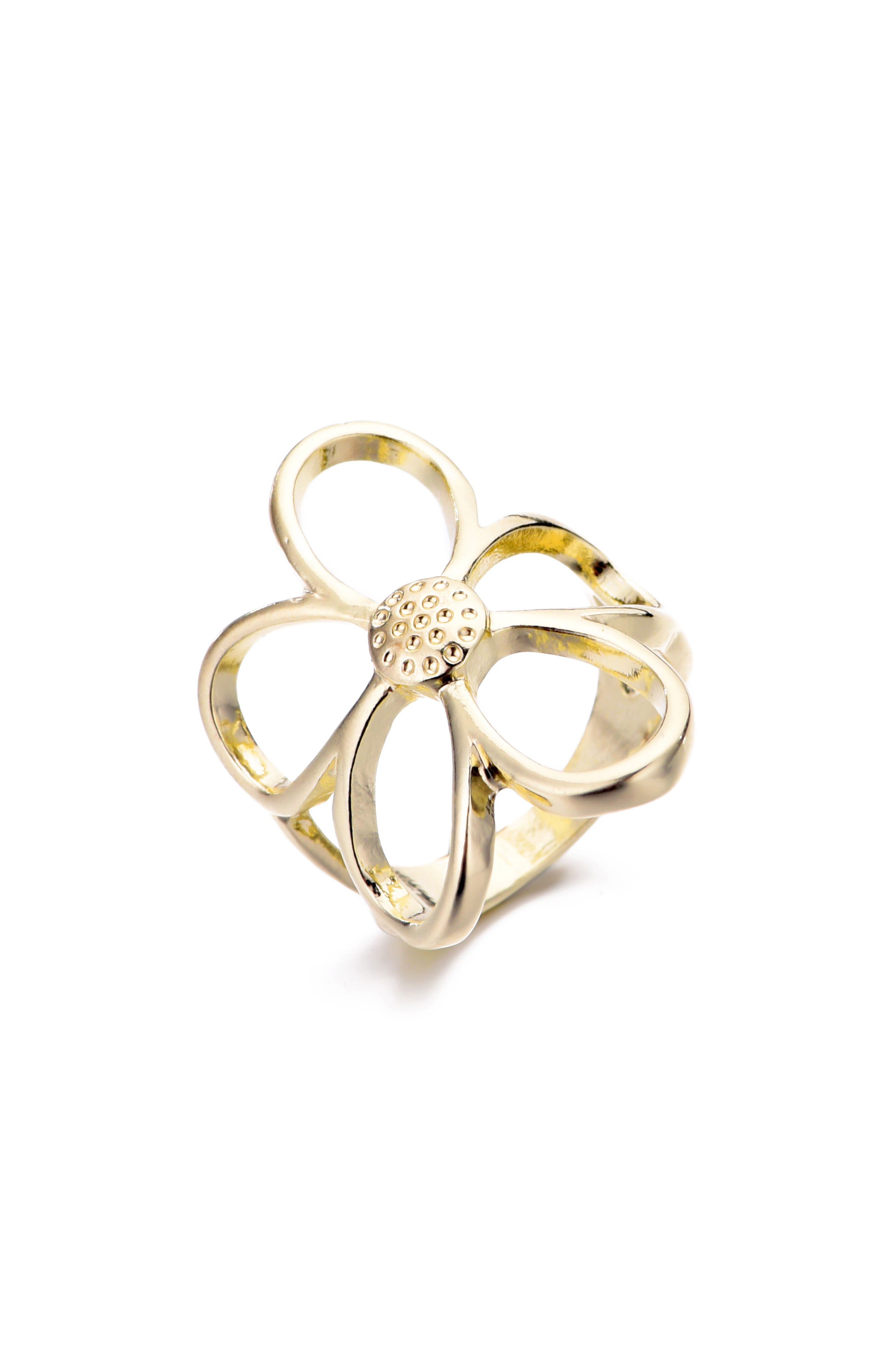 Adornia Flower Outline Ring | Nordstromrack