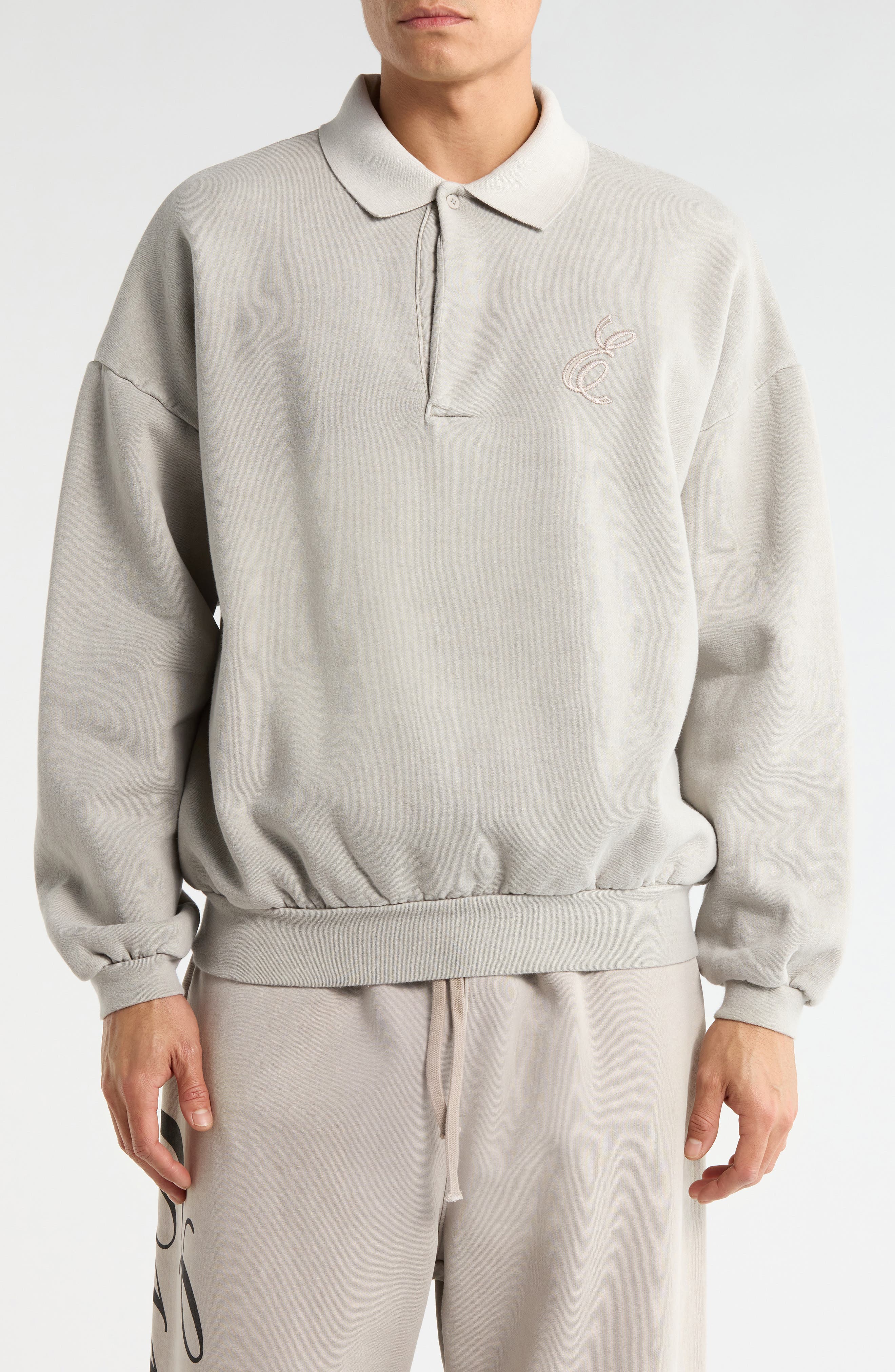 Fear of God Essentials Classic Polo Sweatshirt | Nordstrom
