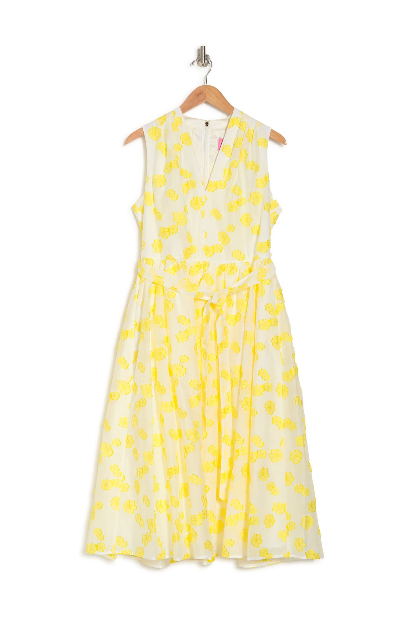 Flora Floral Applique Organza Midi Dress (Women) | Nordstromrack