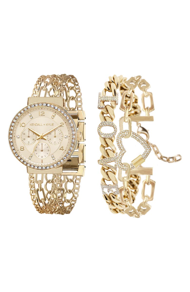 KENDALL + KYLIE I TOUCH Women's Kendall + Kylie Two Tone Watch/Bracelet ...