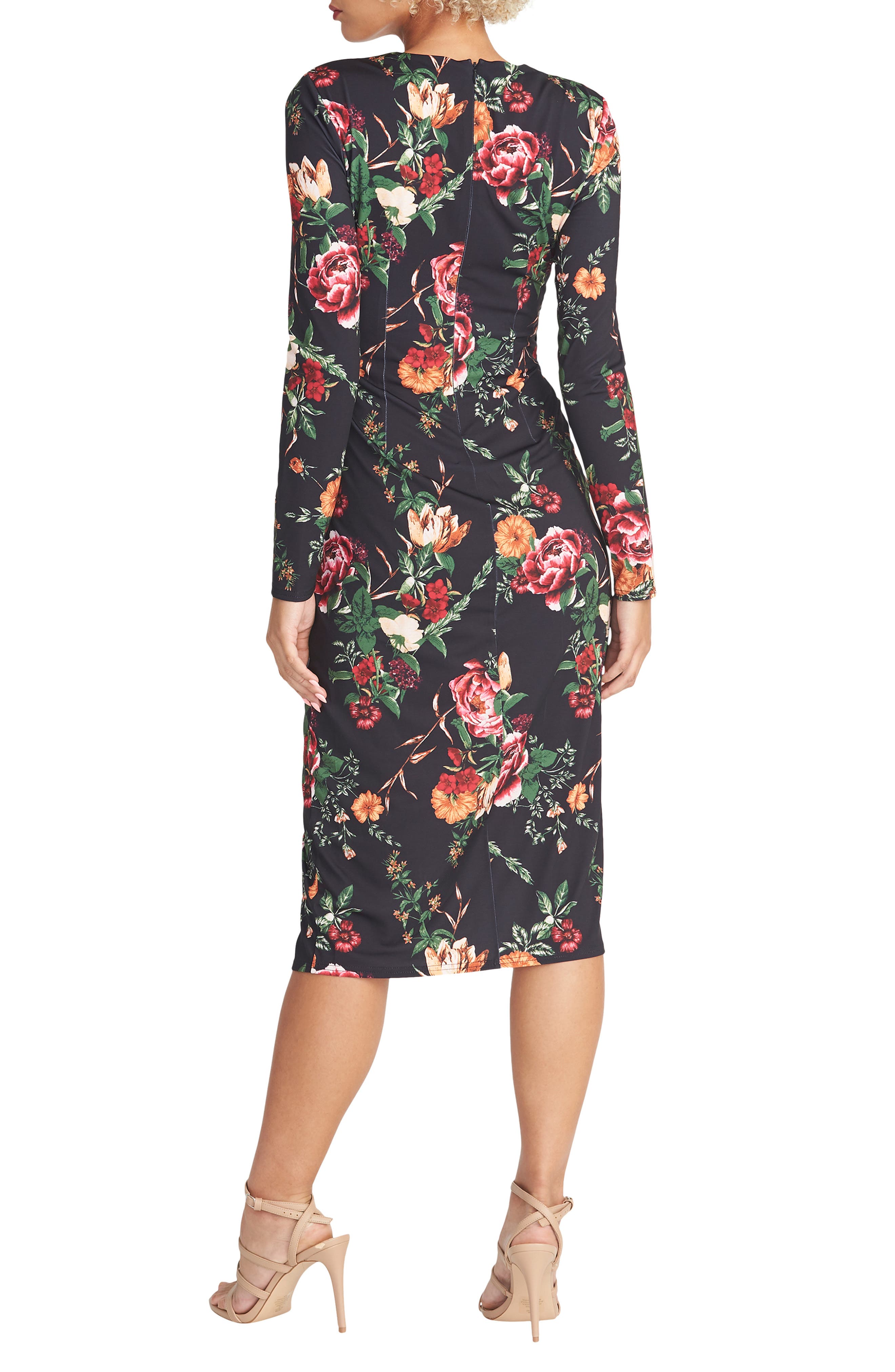 RACHEL Rachel Roy Bret Floral Long Sleeve Sheath Dress | Nordstromrack