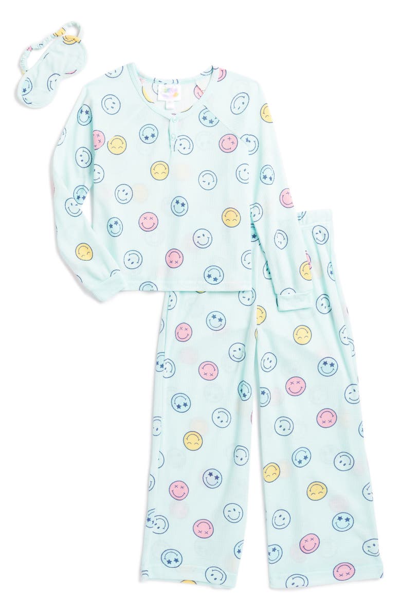 BMAGICAL Kids' Smiley® Two-Piece Pajamas & Eyemask | Nordstromrack