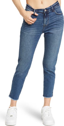 Kensie Vented Hem Distressed Skinny Jeans | Nordstromrack