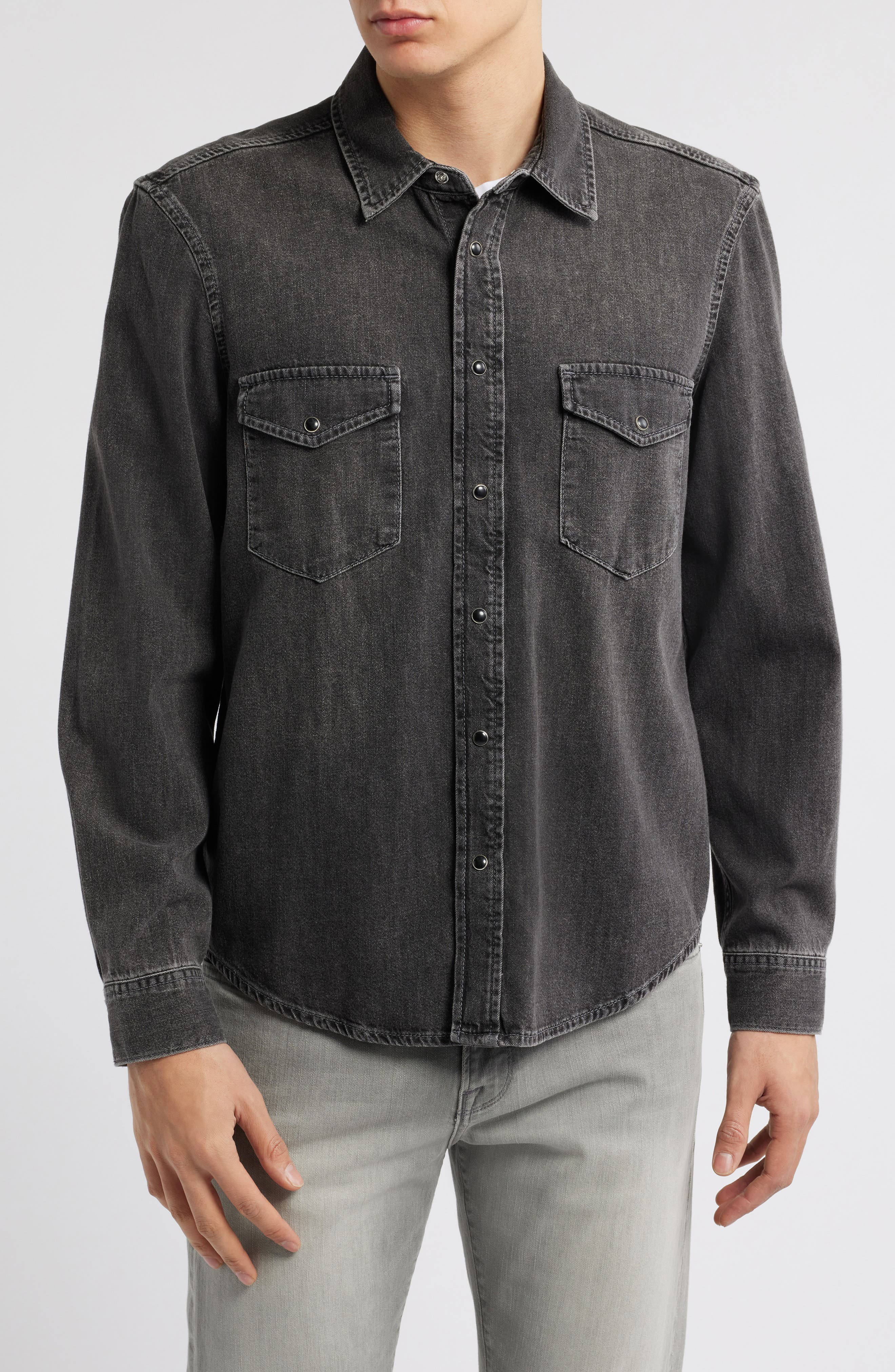 FRAME Modern Western Snap-Up Shirt | Nordstromrack
