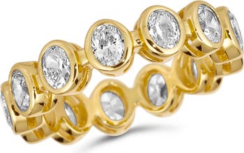 Anna Zuckerman 3 Carat Oval Eternity Ring in Gold | Nordstrom