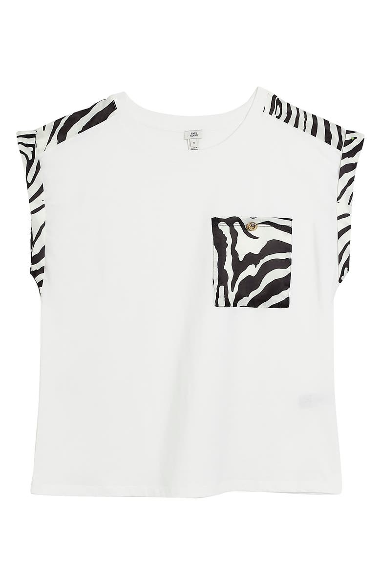 River Island Zebra Print Cotton Top | Nordstromrack