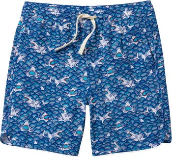 Fair Harbor Kids' Anchor Print Water Repellent Swim Trunks | Nordstromrack