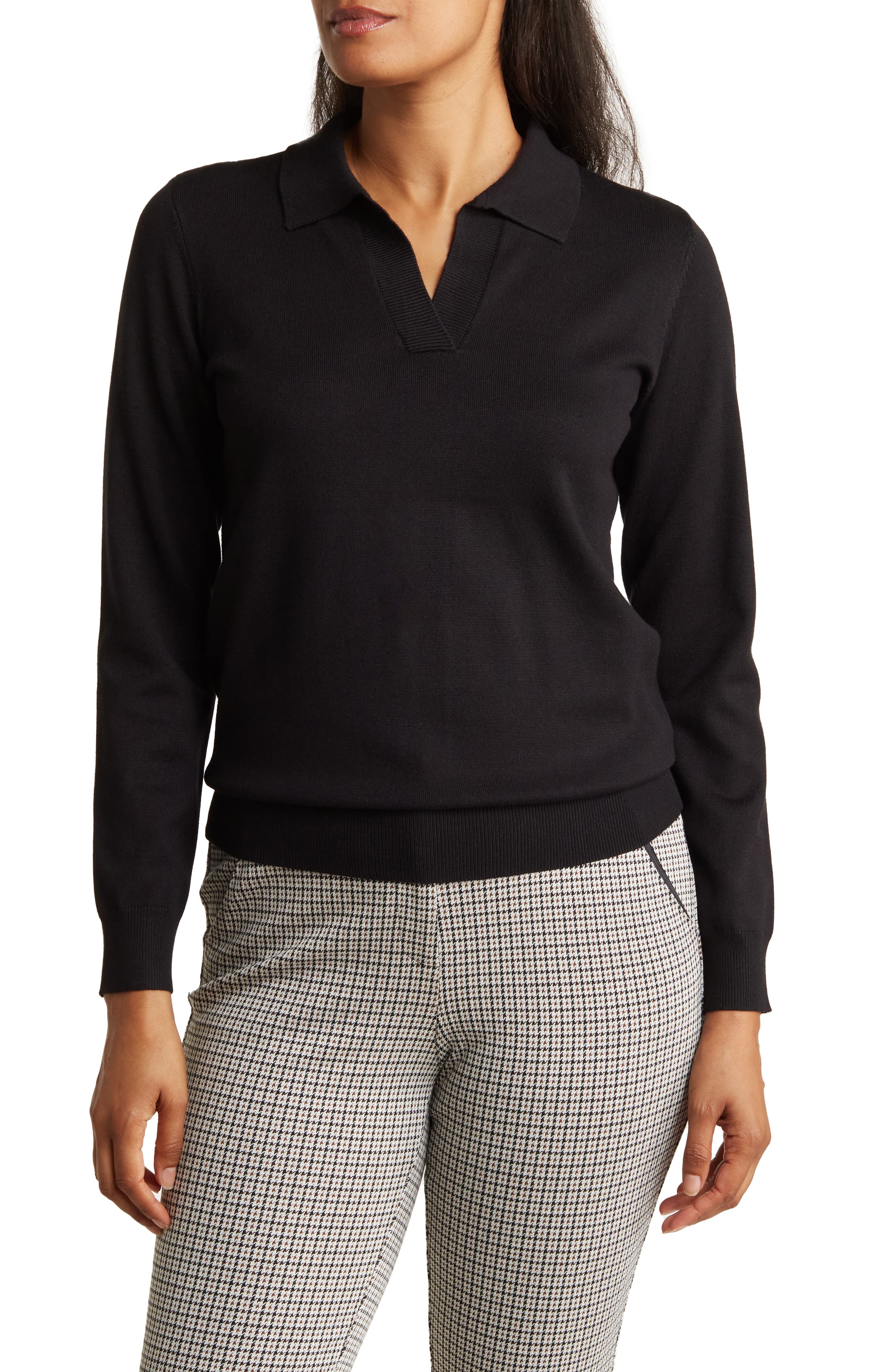 BY DESIGN Kaya Johnny Collar Pullover Sweater | Nordstromrack