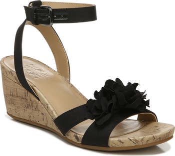 Naturalizer Areda Flower Wedge Sandal (Women) | Nordstromrack