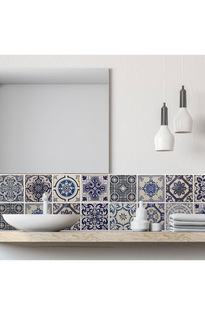WALPLUS Malaga Spanish 96-Piece Tile Sticker Set | Nordstromrack