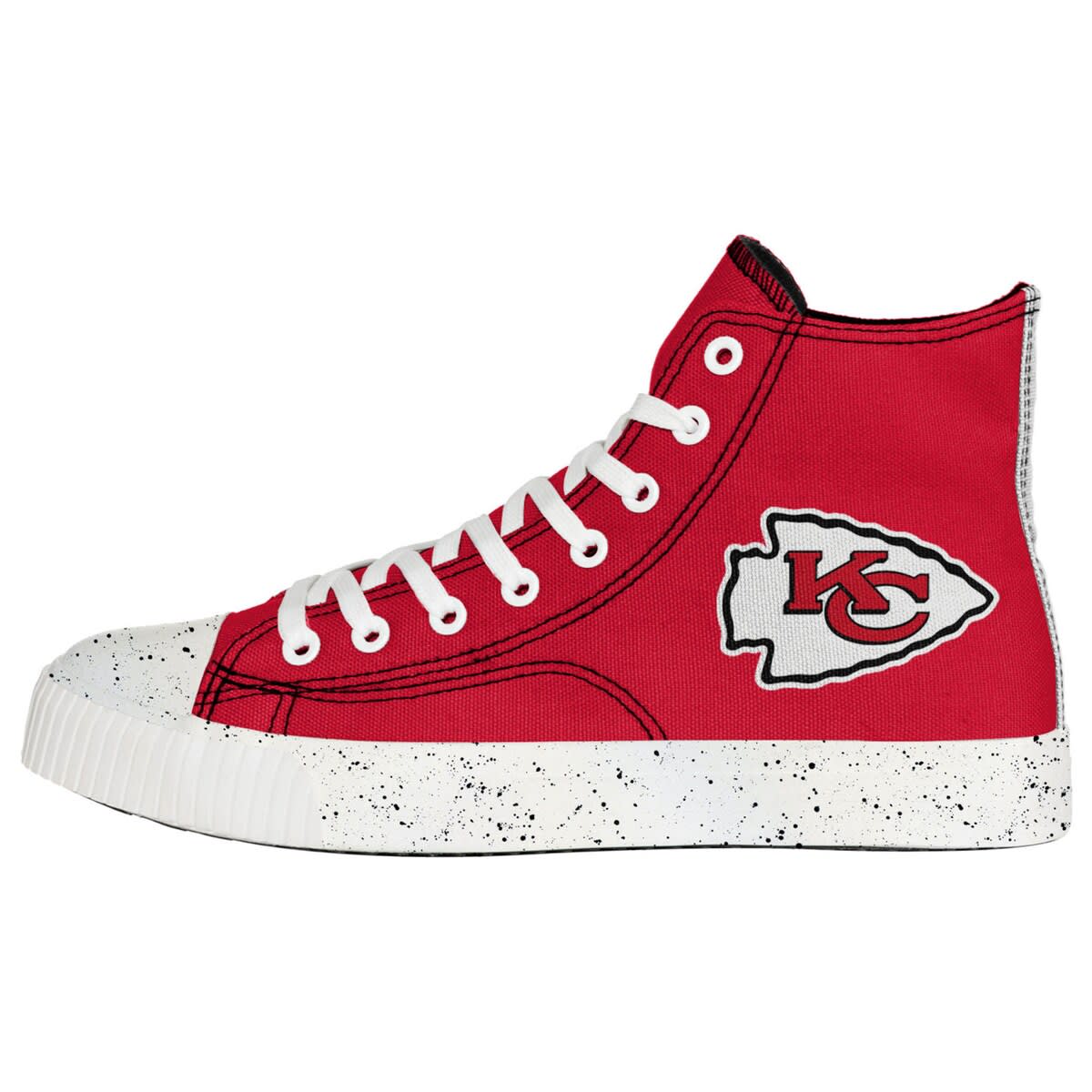FOCO Men's FOCO Kansas City Chiefs Paint Splatter High Top Sneakers ...