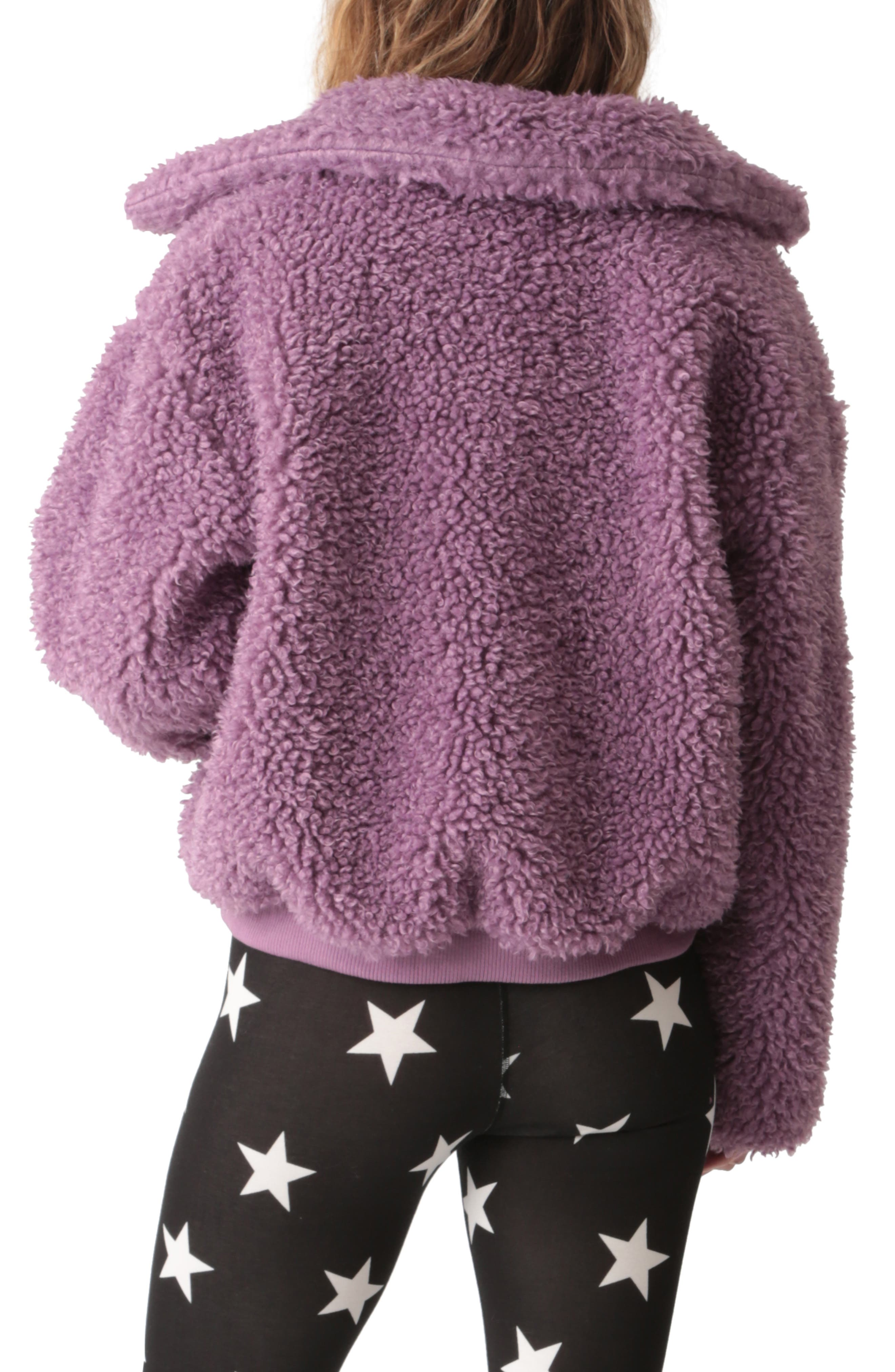 Electric & Rose Paris Faux Fur Zip-Up Bomber Jacket | Nordstromrack