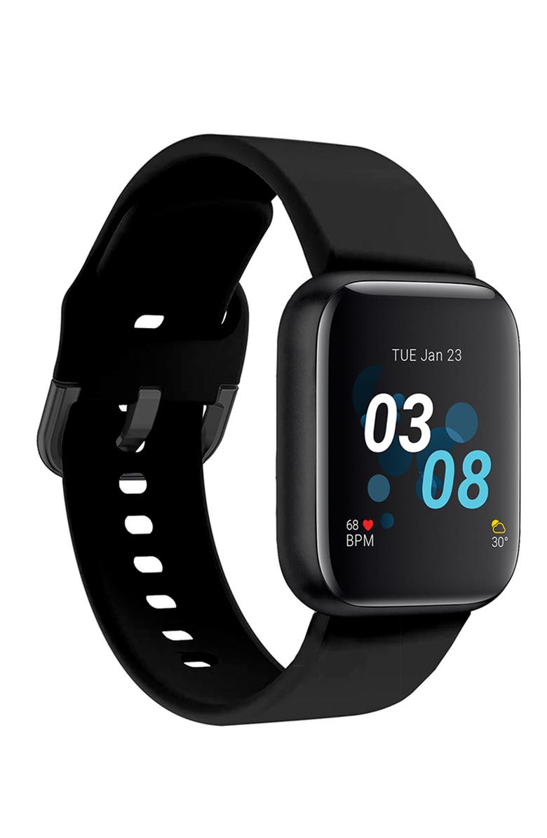 I TOUCH Air 3 Black Case Black Silicone Strap Touchscreen Fitness ...