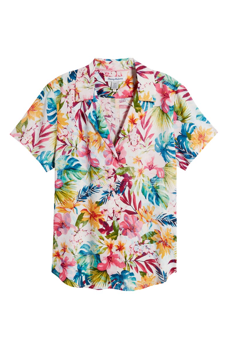 Tommy Bahama Garden of Hope Courage Floral Print Silk Camp Shirt ...