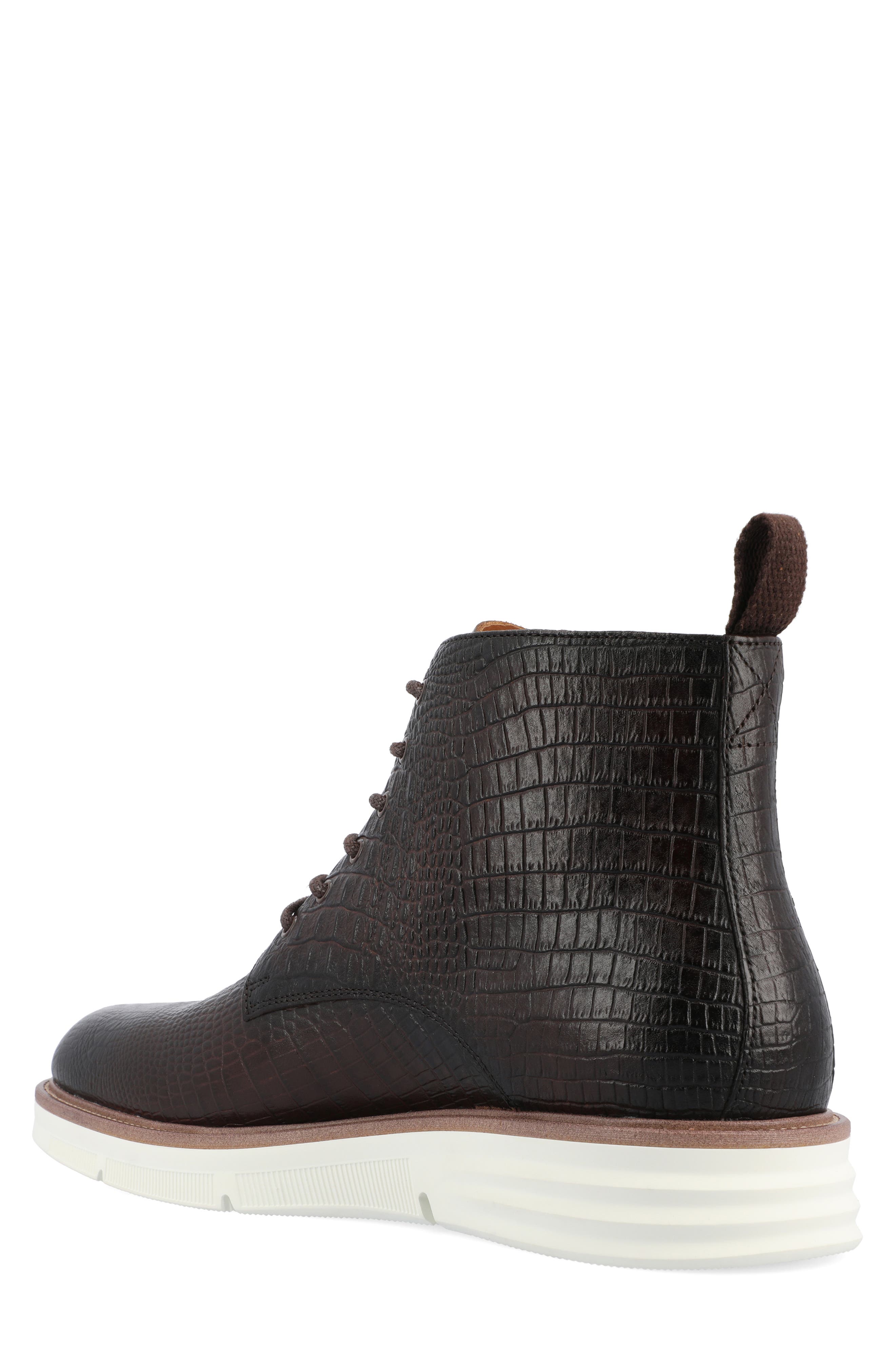 TAFT Croc Embossed Leather Boot (Men) | Nordstromrack
