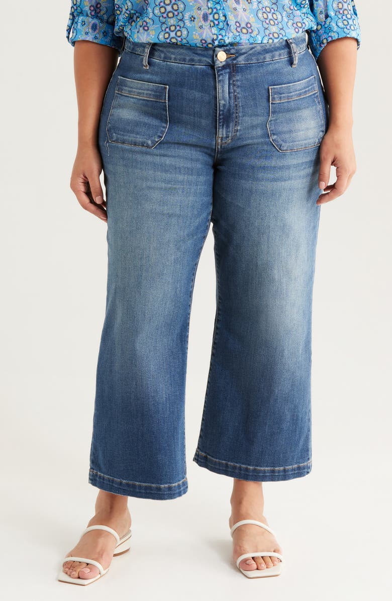 KUT from the Kloth Meg Patch Pocket High Waist Wide Leg Jeans | Nordstrom