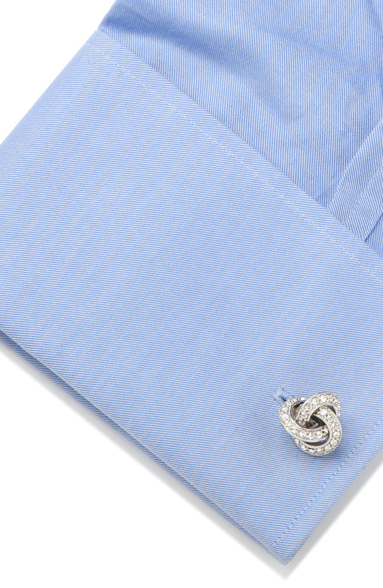 Cufflinks, Inc. CUFFLINKS INC. Sterling Silver & Swarovski Crystal Knot ...