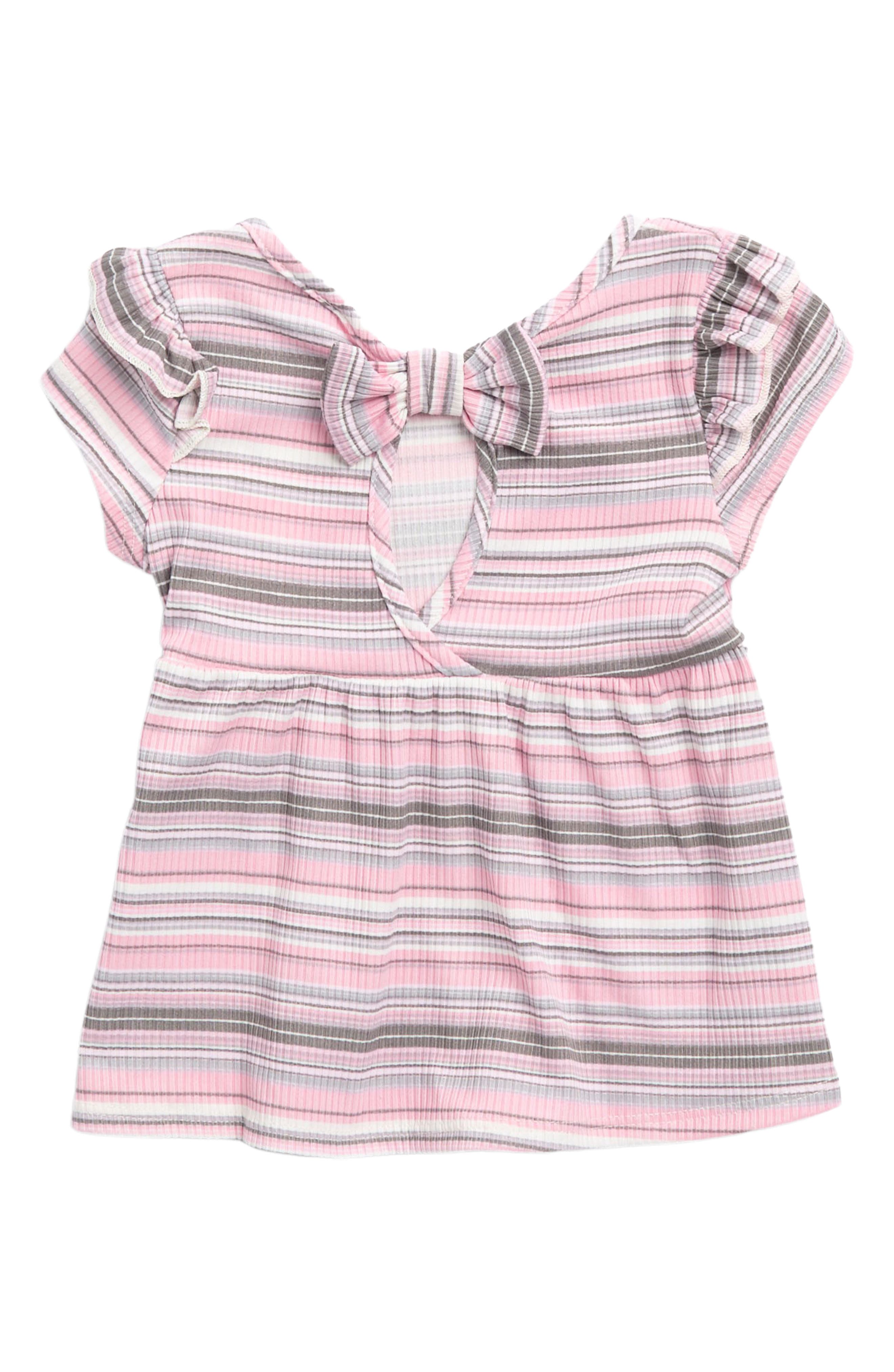 Zunie Kids' Back Bow Short Sleeve Top & Shorts Set | Nordstromrack