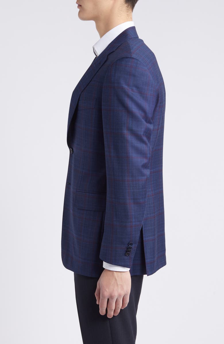 Canali Siena Regular Fit Plaid Wool Sport Coat | Nordstromrack
