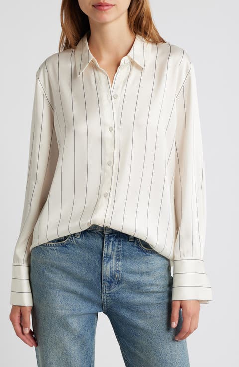 Women's Button-Up Striped Tops | Nordstrom