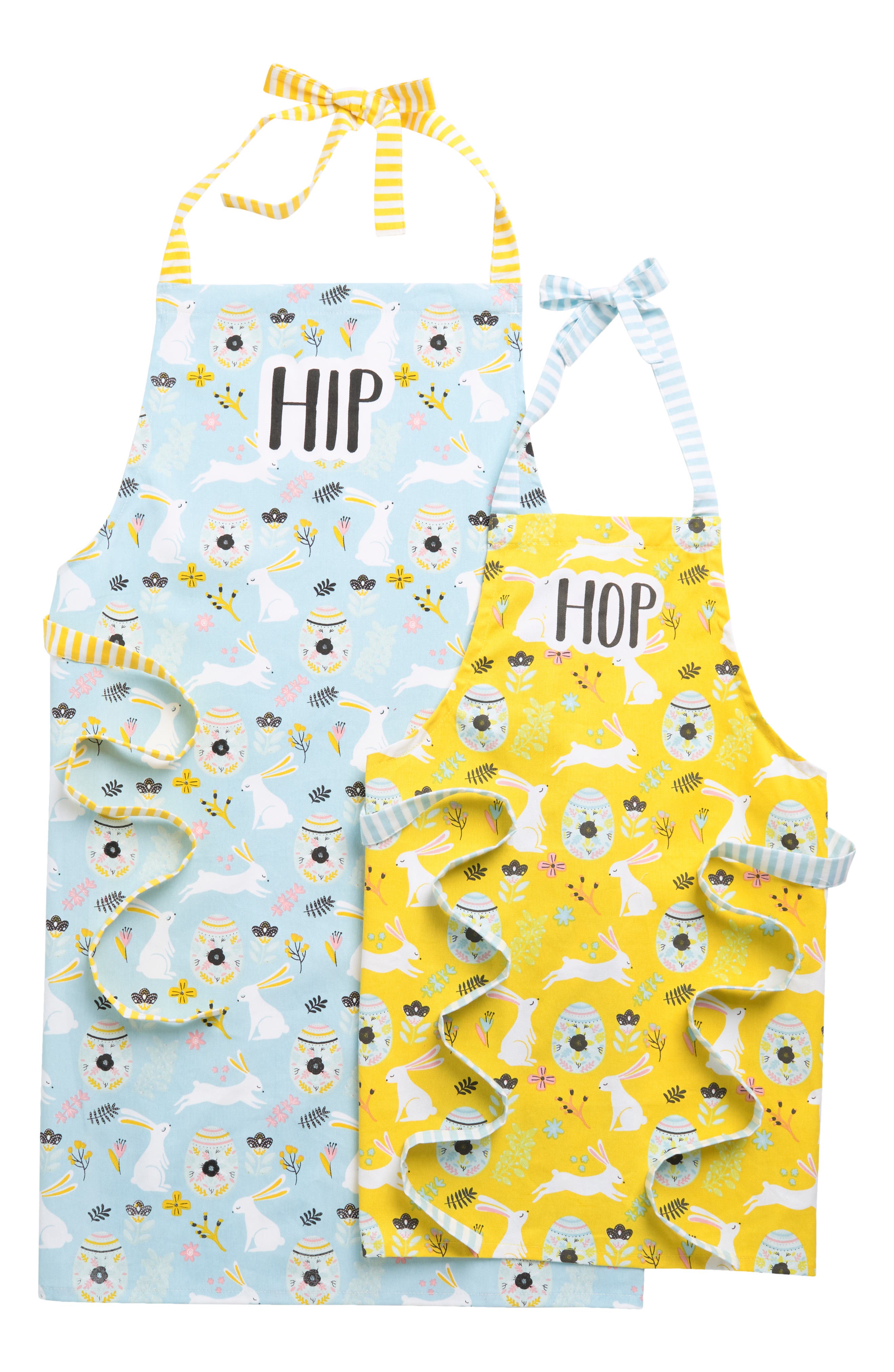 ENVOGUE Hip Hop Bunnies Stripe Adult & Child Apron - Set of 2 ...