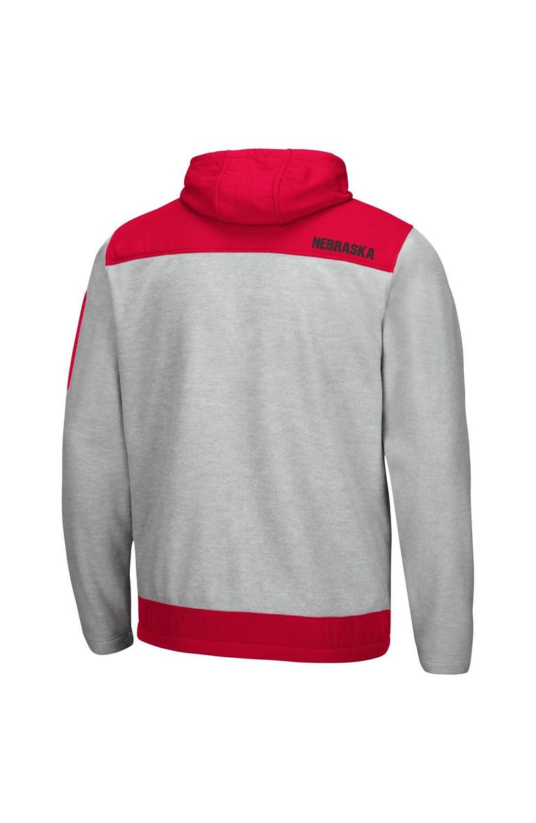 COLOSSEUM Men's Colosseum Heather Gray/Scarlet Nebraska Huskers ...