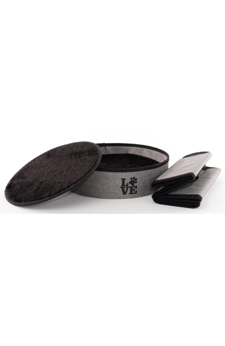 Precious Tails Round 2-Tier Collapsible Pet Cat Cave Bed | Nordstromrack