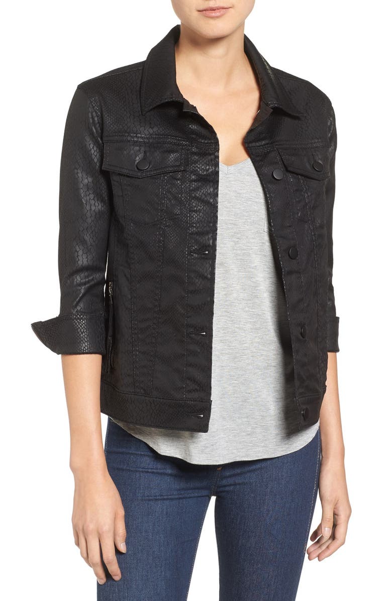 Pam & Gela Coated Sateen Jacket | Nordstrom