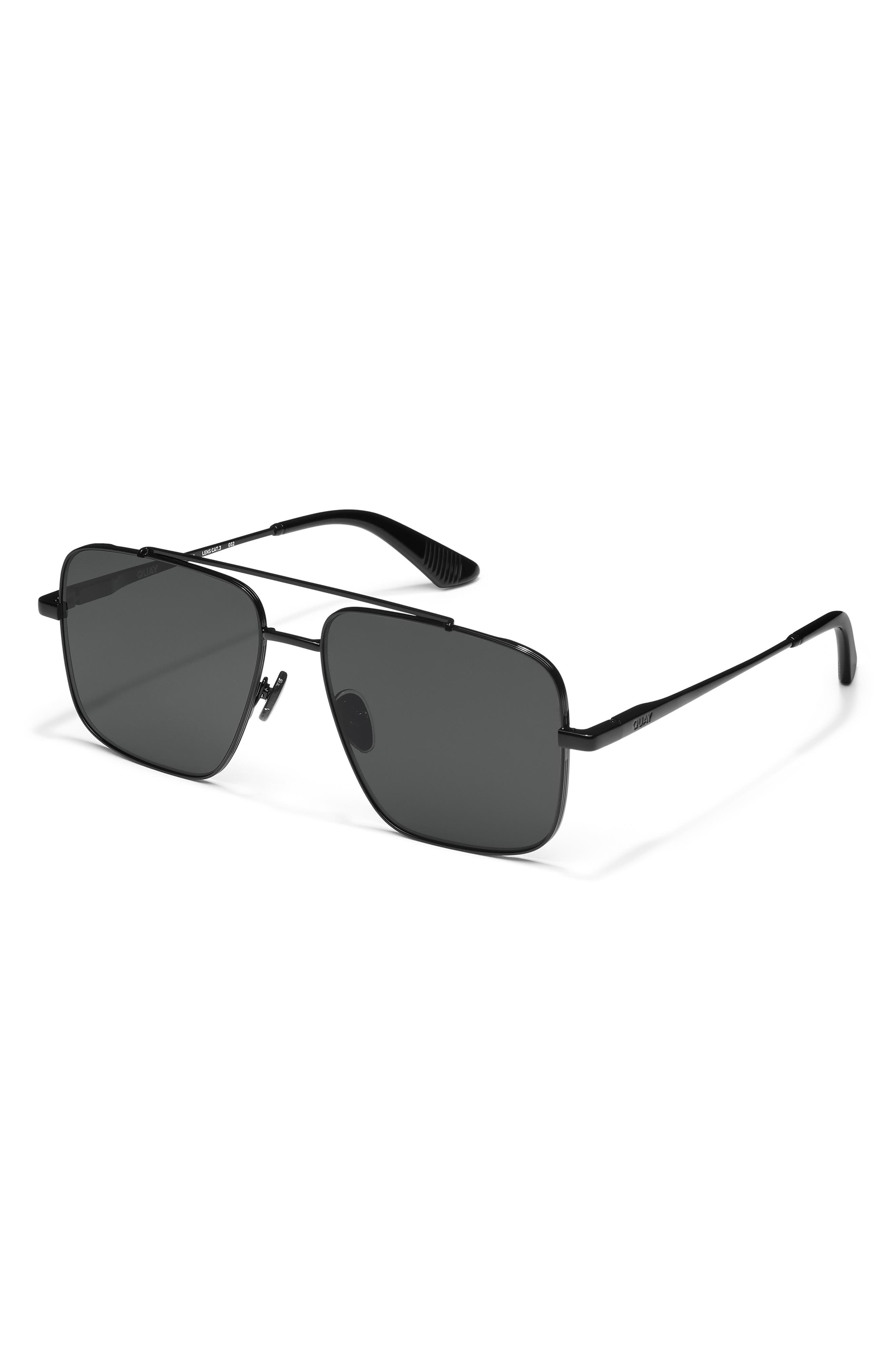 QUAY Level Out 60mm Polarized Aviator Sunglasses | Nordstromrack